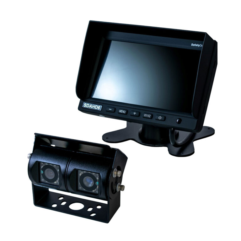 RV Dash Kit: Monitor 6 Inch Dash + Camera Dual Black AHD | SafetyDave