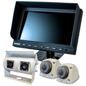 RV Dash Kit: Monitor 7" Quad Dash + Camera Dual White, LH Side White ...