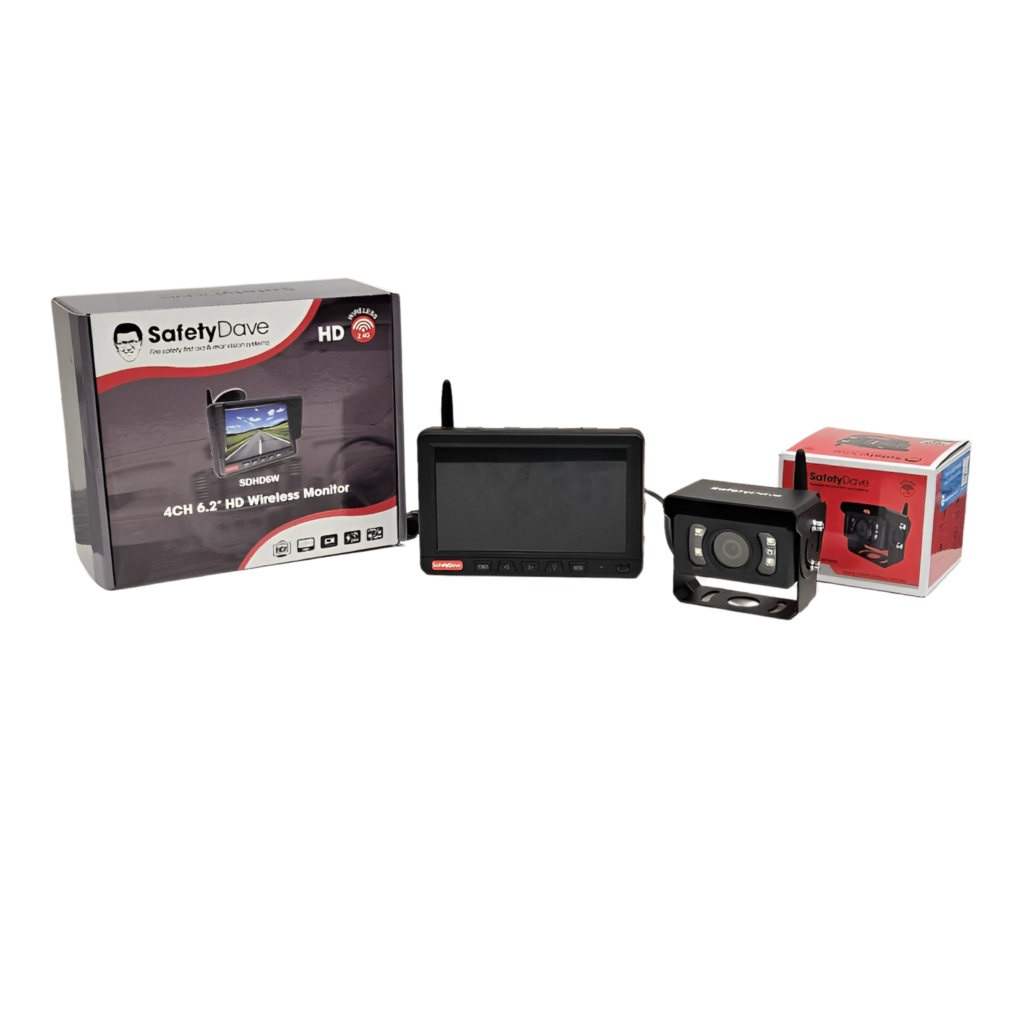 Wireless Rear Vision Kit - 6.2" Monitor + Square Black Wireless HD ...