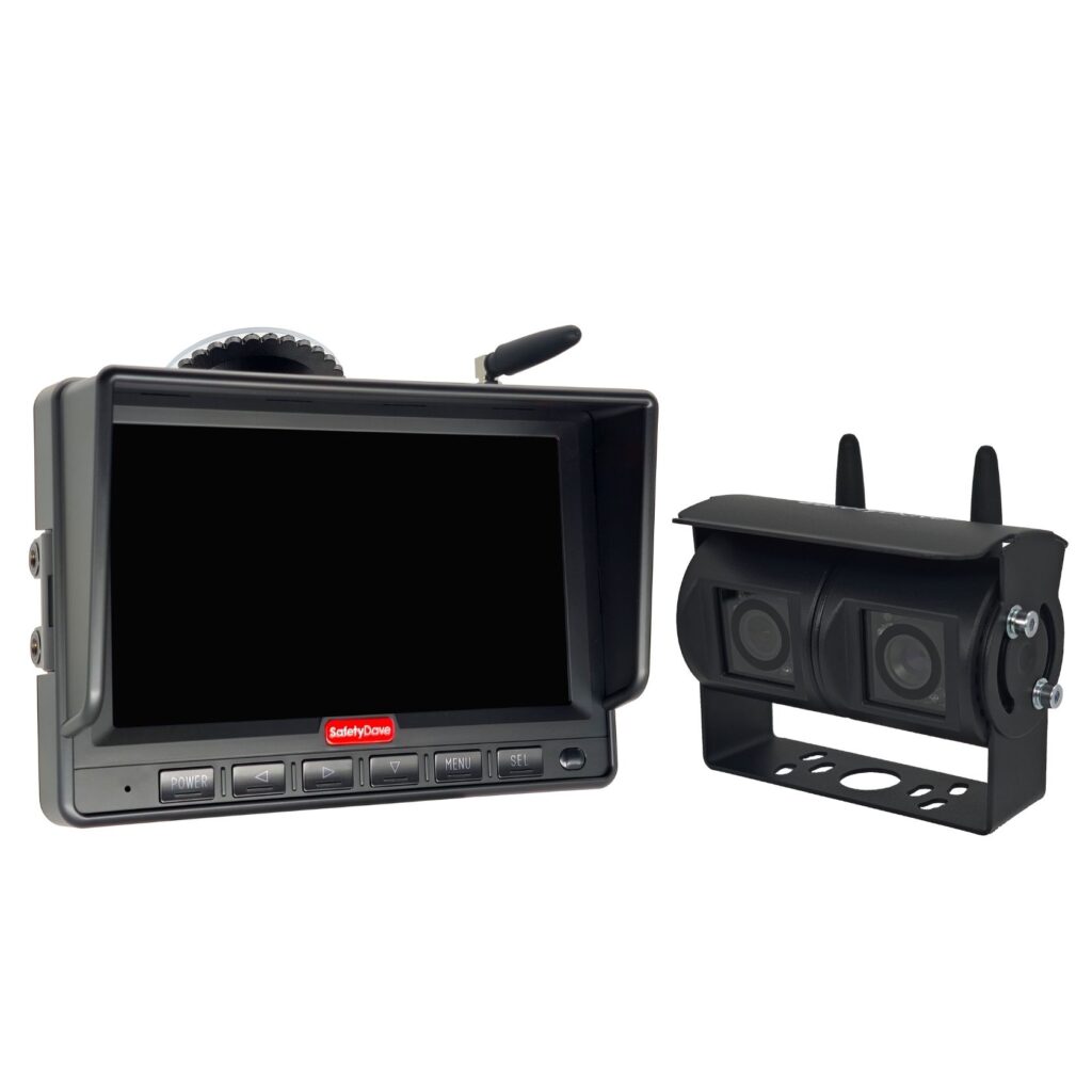 Wireless Rear Vision Kit - 7" DASH Monitor + 120°/45° Dual Black HD ...