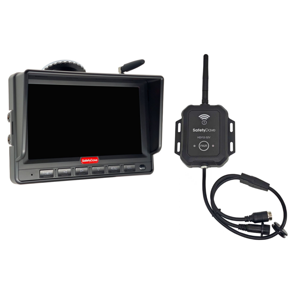 Wireless Rear Vision Transmitter Kit - 7" Dash Monitor + Wireless ...